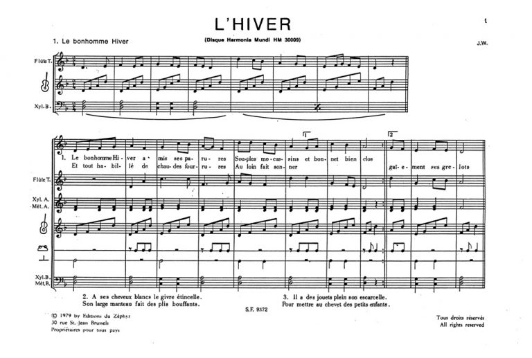 L’Hiver – Carl Orff France